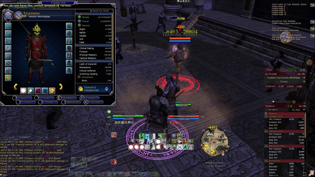 LOTRO - Updated Champion Skill Animation - YouTube