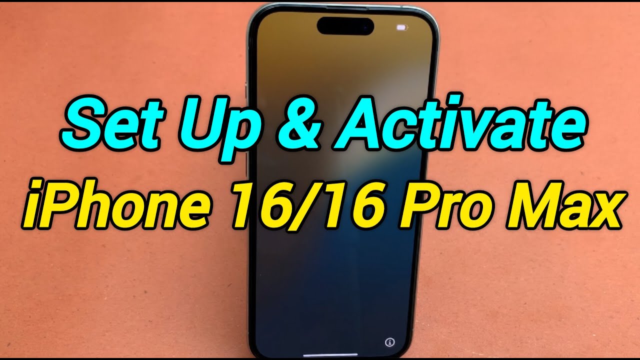 How to Set Up & Activate iPhone 16/16 Pro/16 Pro Max | iOS 18 - YouTube