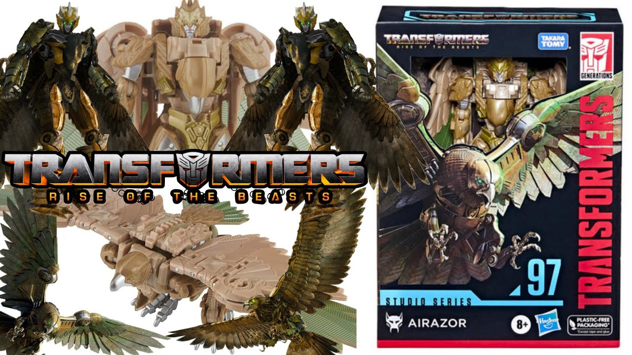 AIRAZOR - Transformers ROTB - Hasbro Studio Series 97 - Figure Unboxing ...