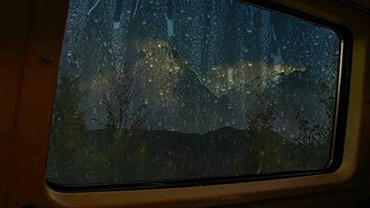 View of the Misty Wind moving over the top of the mountain from afar as ...