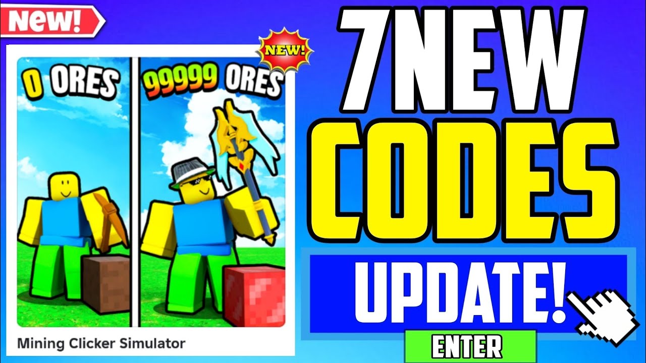 *SECRET UPDATE!* | Mining Clicker Simulator CODES 2025 (ROBLOX Mining ...