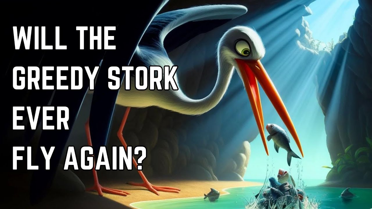 The Greedy Stork's Big Lesson: A Fun River Tale for Kids - YouTube