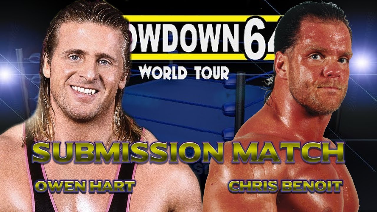 Showdown 64 World Tour Matches - SUBMISSION MATCH - Owen Hart vs Chris ...