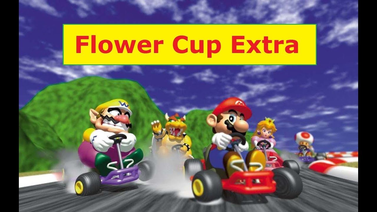 Gameplay Mario Kart 64 ( Flower Cup Extra ) - YouTube