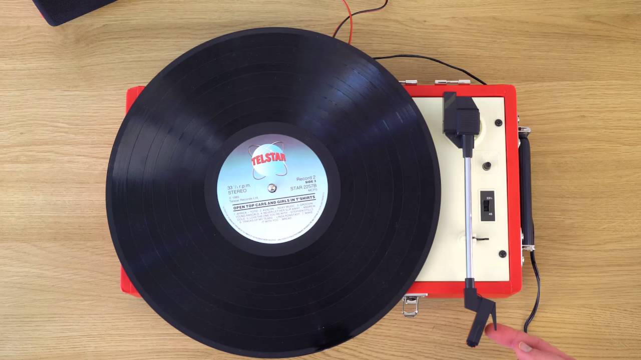 Steepletone Retro Portable SRP030S Record Player with Detachable ...