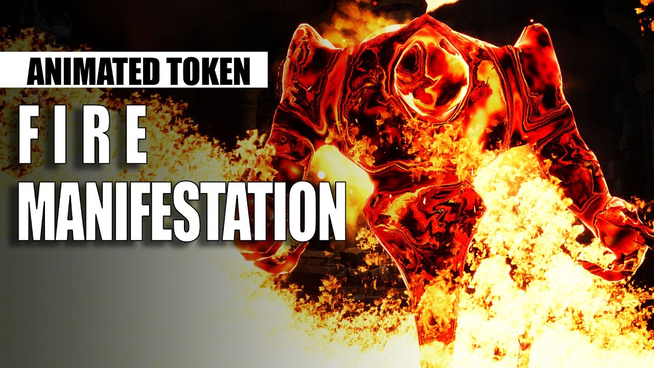 Fire Manifestation | Beneos Tokens DnD Creature Tokens - YouTube