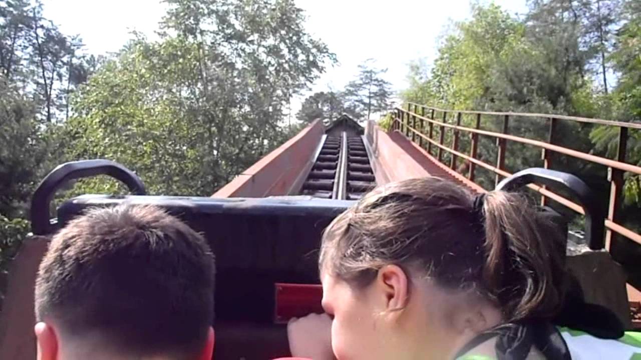 Dollywood Daredevil Falls Water Coaster 2011 - YouTube