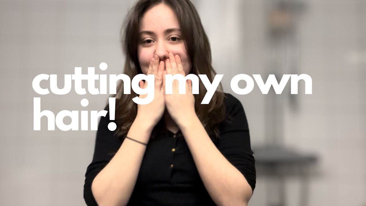 What am I Doing? Cutting my hair at home - YouTube
