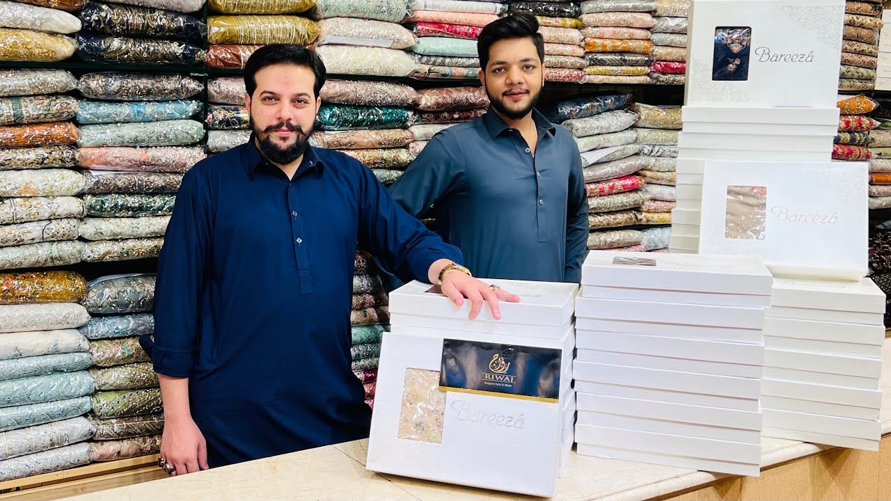 😇*ALMIR a Project By RIWAJ* Bareeza Pure Handwork Original Suits ...