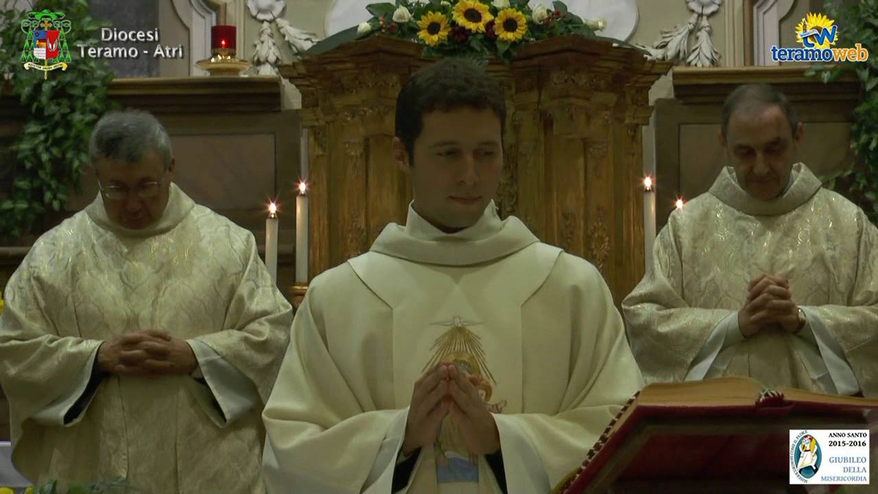 Prima Messa di Don Luca Ruggeri a Civitella del Tronto - YouTube