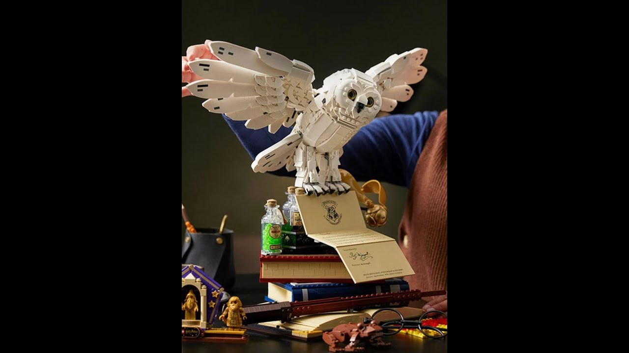 Harry Potter: Hedwig the Owl, assembled with blocks - YouTube