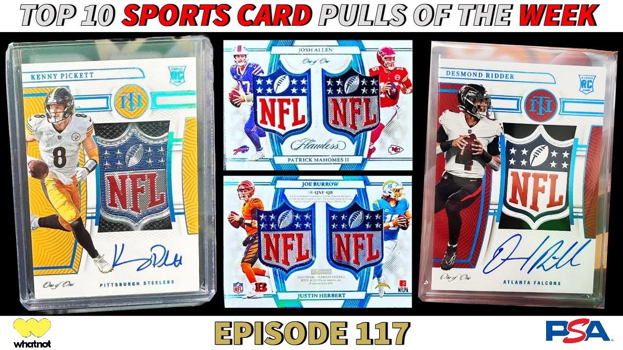 NFL SHIELDS GALORE! - TOP 10 SPORTS CARD PULLS OF THE WEEK | EP. 117 ...