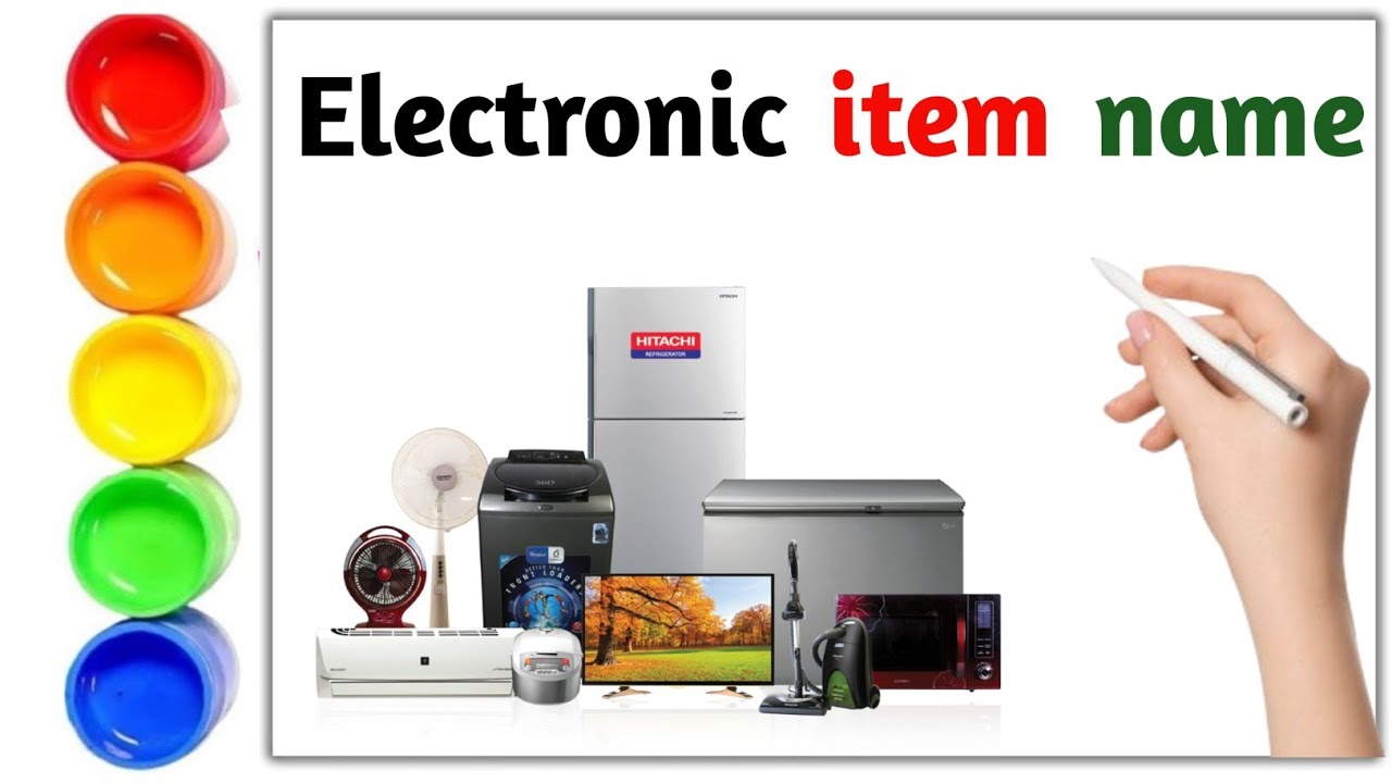 Electronic Items Name in English & Hindi | इलेक्ट्रॉनिक चीज़ों के नाम ...