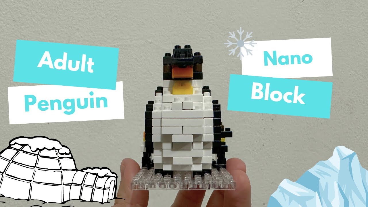 Adult Penguin | animal | Nano Blocks | Petit Block | KKIV - YouTube