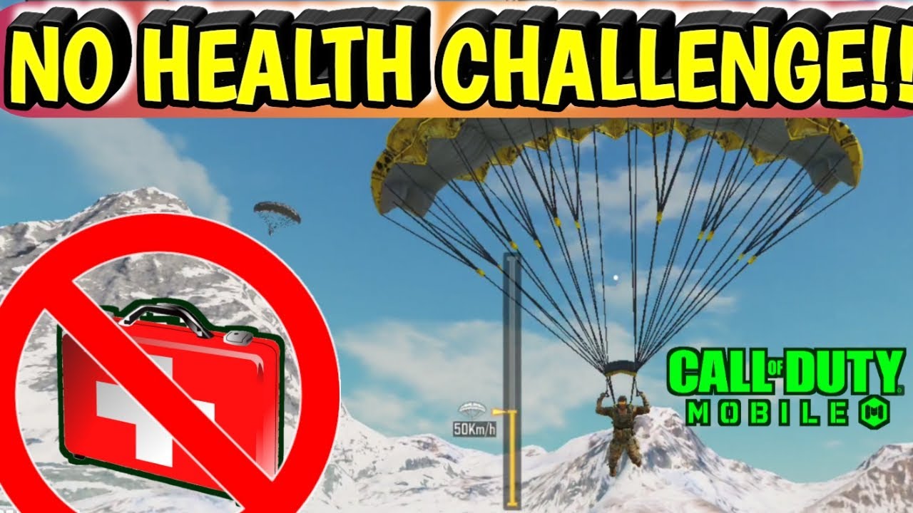 NO HEALTH CHALLENGE!! CAN I SURVIVE? | COD MOBILE BATTLE ROYALE - YouTube