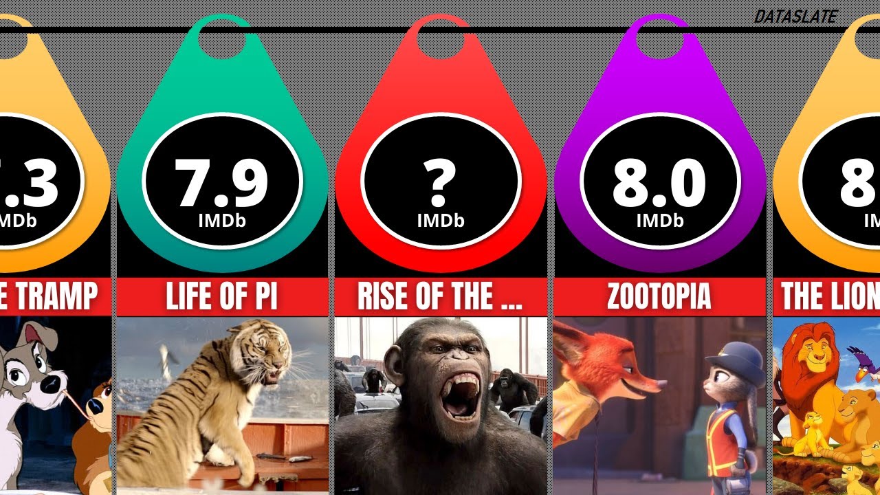 Ranked - 15 Best Animal Movies Of All Time (According To IMDb) - YouTube