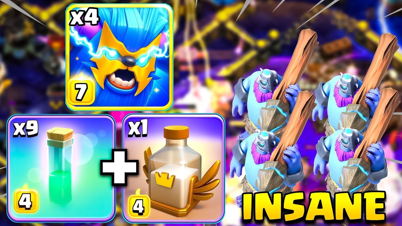 NEW! Super Yeti + Thrower Attack Strategy 🏆 with RC Charge | Best TH18 ...