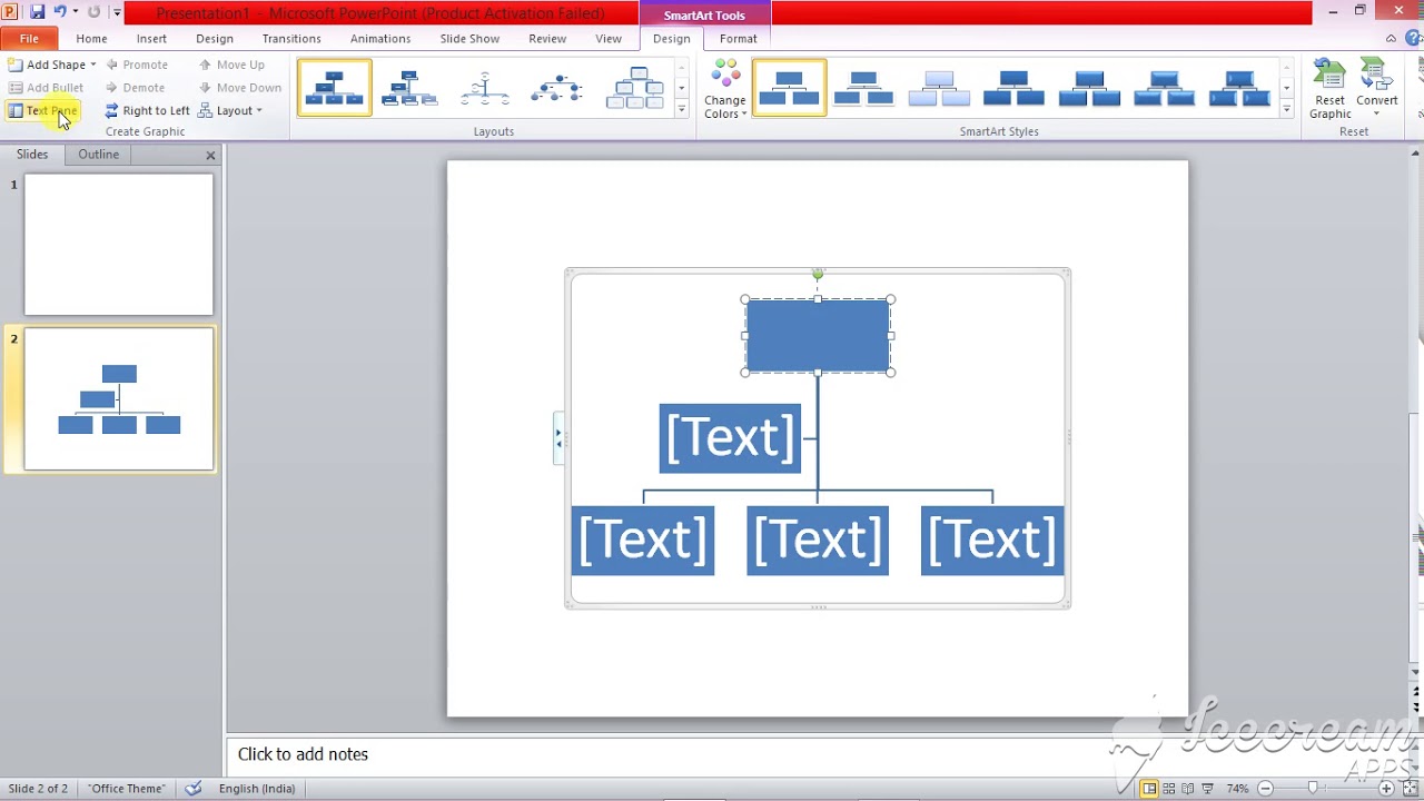 inserting smartart graphics - YouTube