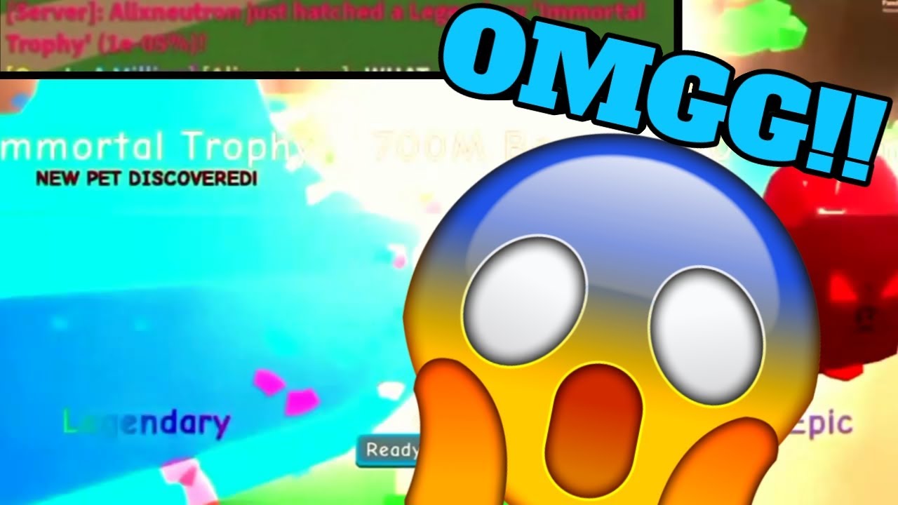 TOP 5 PEOPLE HATCHED IMMORTAL TROPHY AND SHINY IRIDIUM PRISMA IN BGS 😱 ...