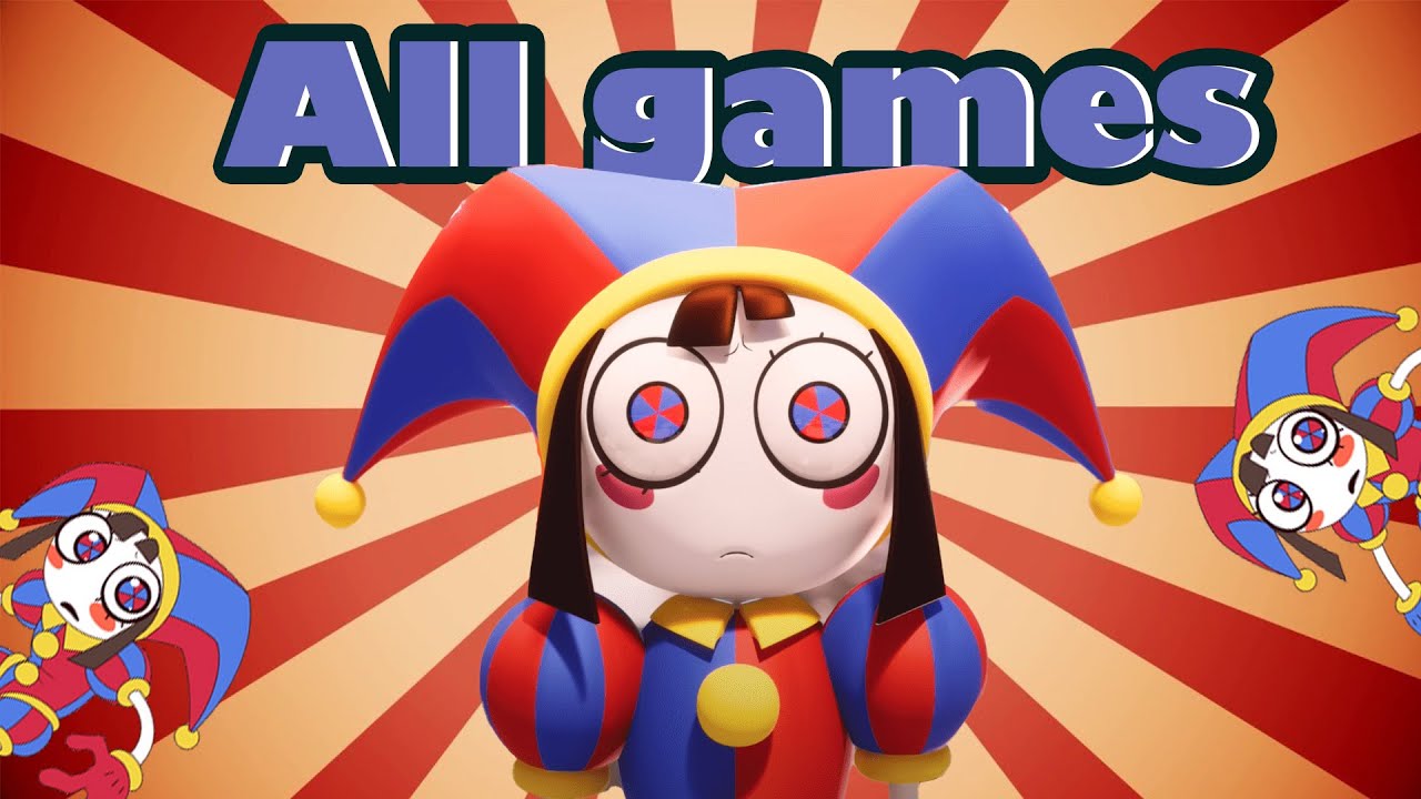 POMNI dancing in ALL GAMES - The Amazing Digital Circus! - YouTube