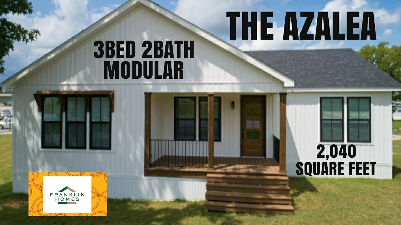THE AZALEA FRANKLIN HOMES 3 BEDROOM 2 BATHROOM MODULAR 2,040 SQUARE ...