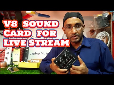 Bigo live v8 sound card for sound effect for live video or stream