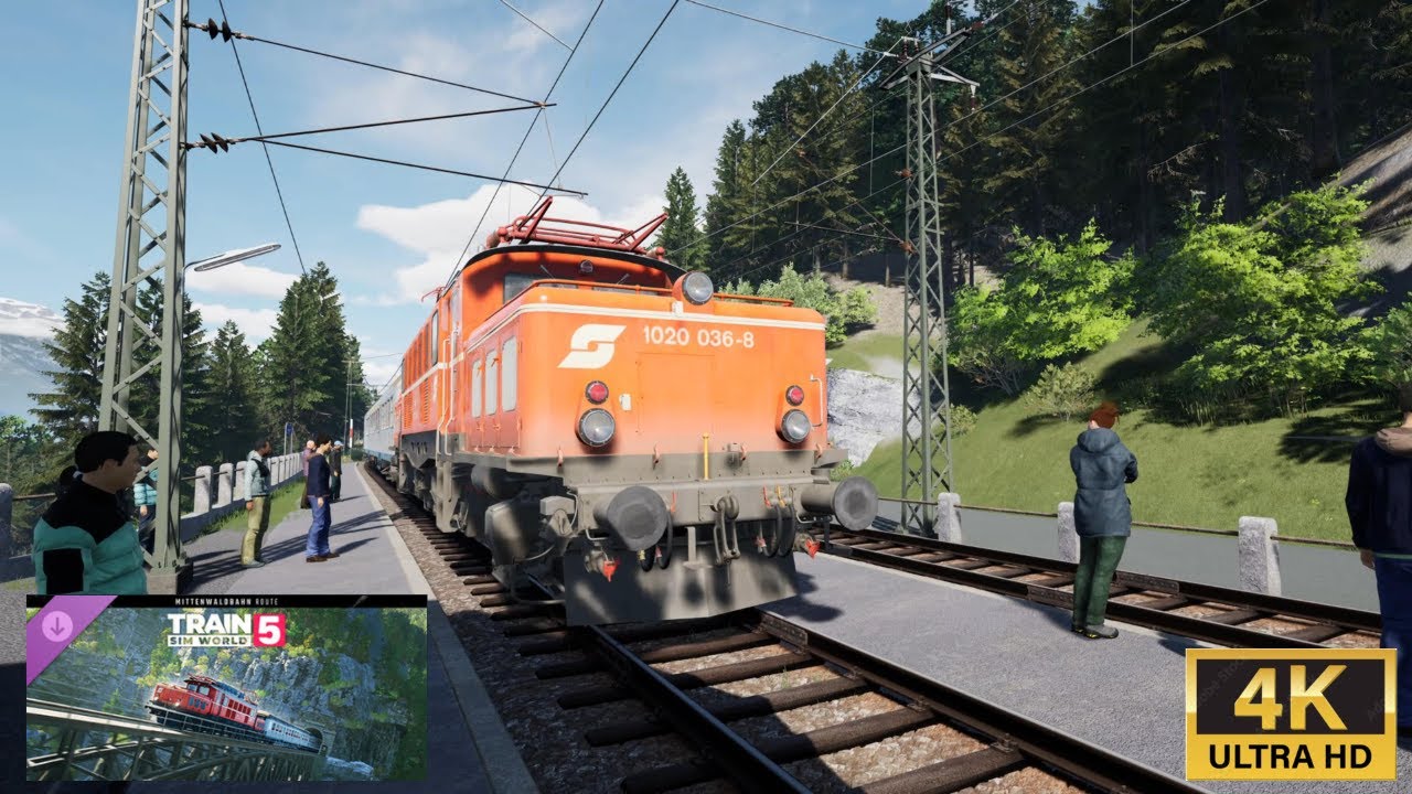 TSW5: NEW Mittenwaldbahn Route Introduction & ÖBB 1020 Krokodil ...
