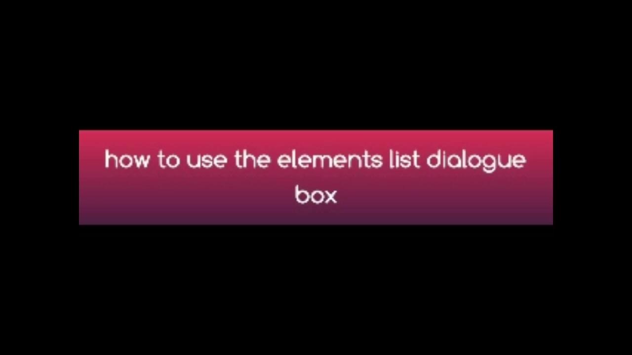 how to use the elements list dialogue box of NVDA - YouTube