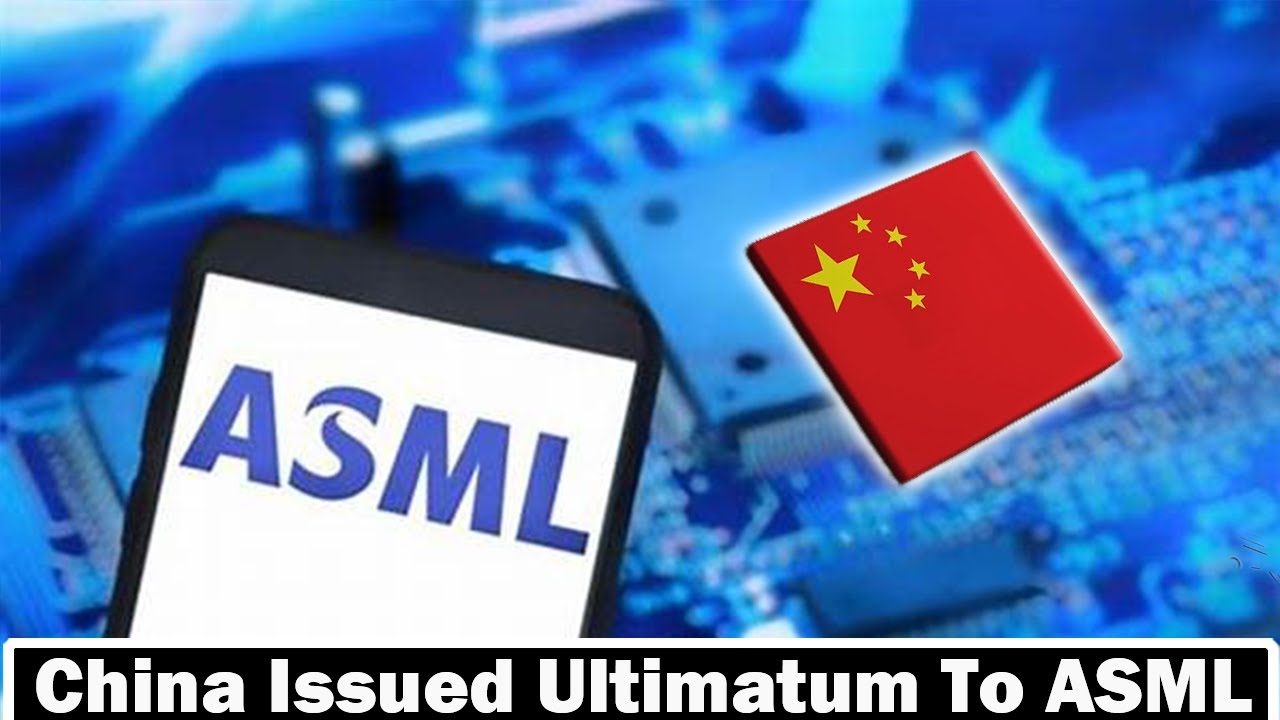 China gave ASML an ultimatum: 500 billion to buy back equipment or give ...