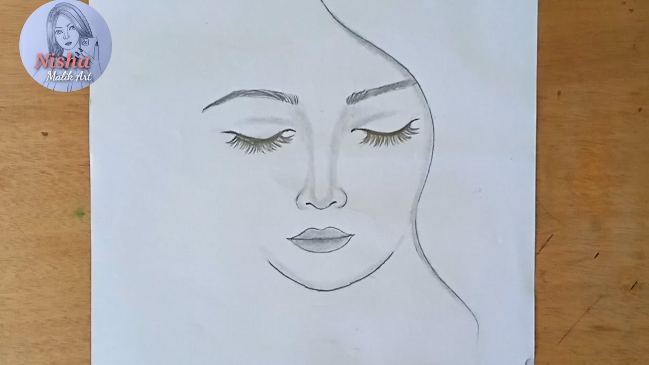 How To Draw A Girl Face Drawing Ll For Beginners Pencil Sketch Tutorial Step By Step Youtube