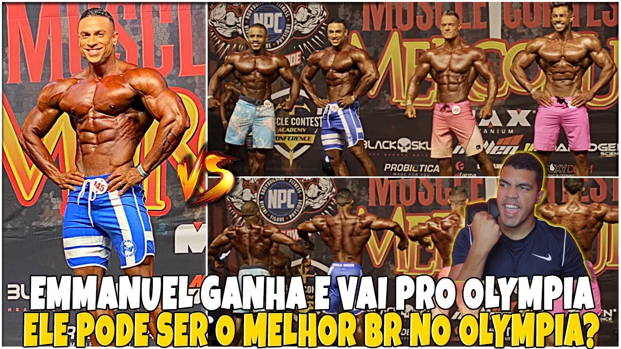 EMMANUEL COSTA VENCE E VAI PARA O OLYMPIA| VAI BRIGAR PELO TOP10 DO ...