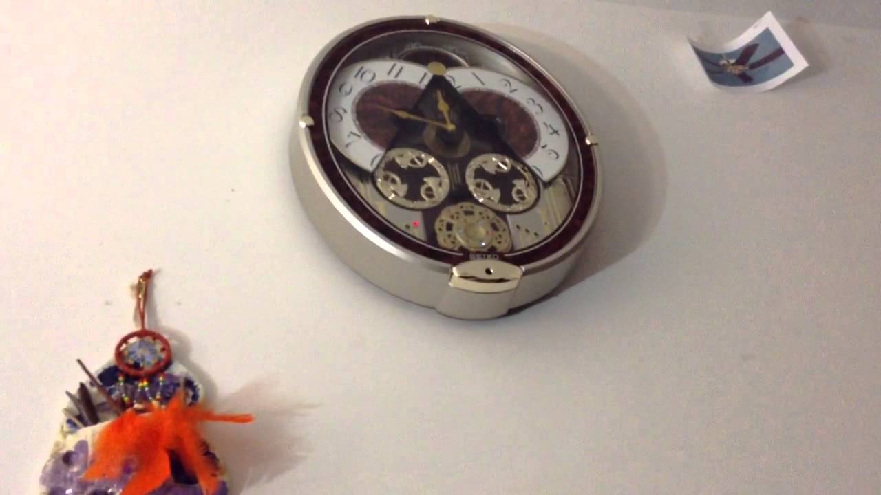 Seiko QXM265BRH All melodies. - YouTube