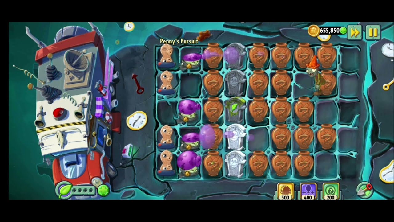 Pvz 2 | Penny's pursuit | level 3 | gameplay | difficulty-hard | fight ...