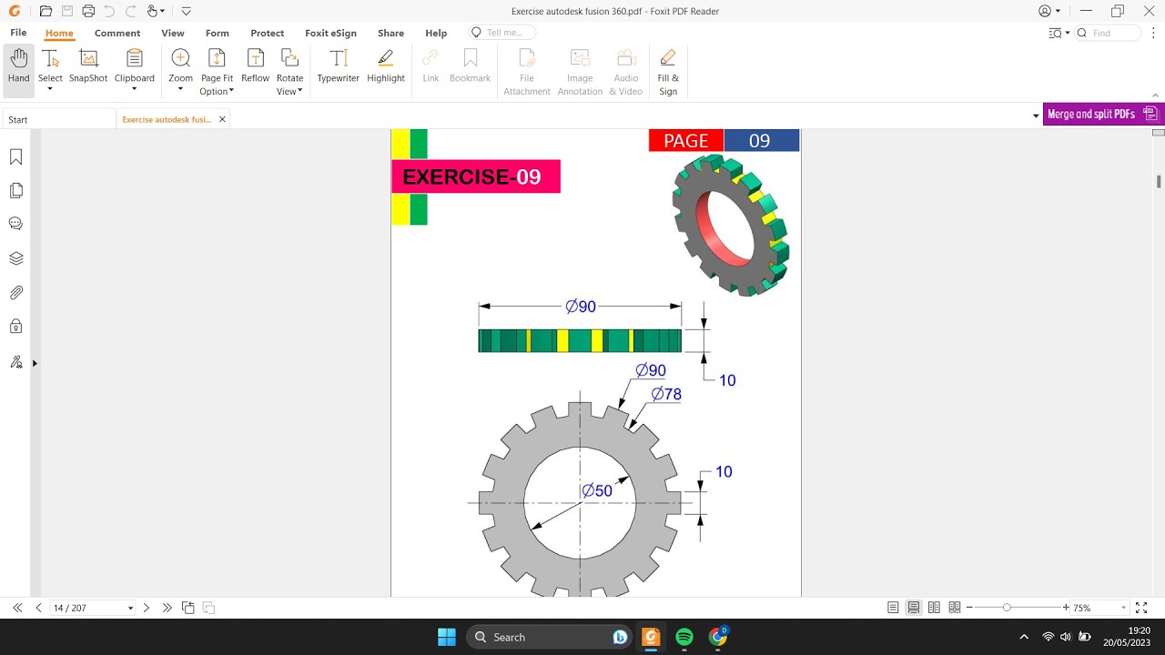 Exercise 9 Inventor - YouTube