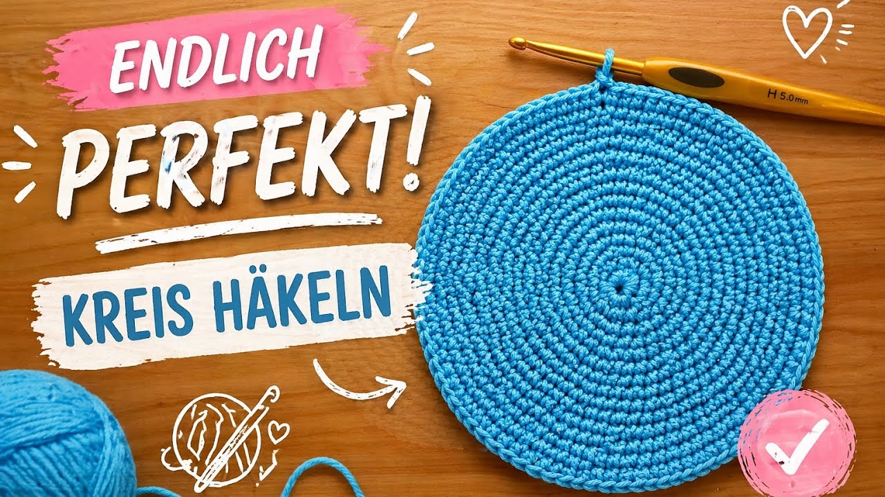 Perfekten Kreis häkeln ( mit feste Maschen ) | Detaillierte Anleitung ...