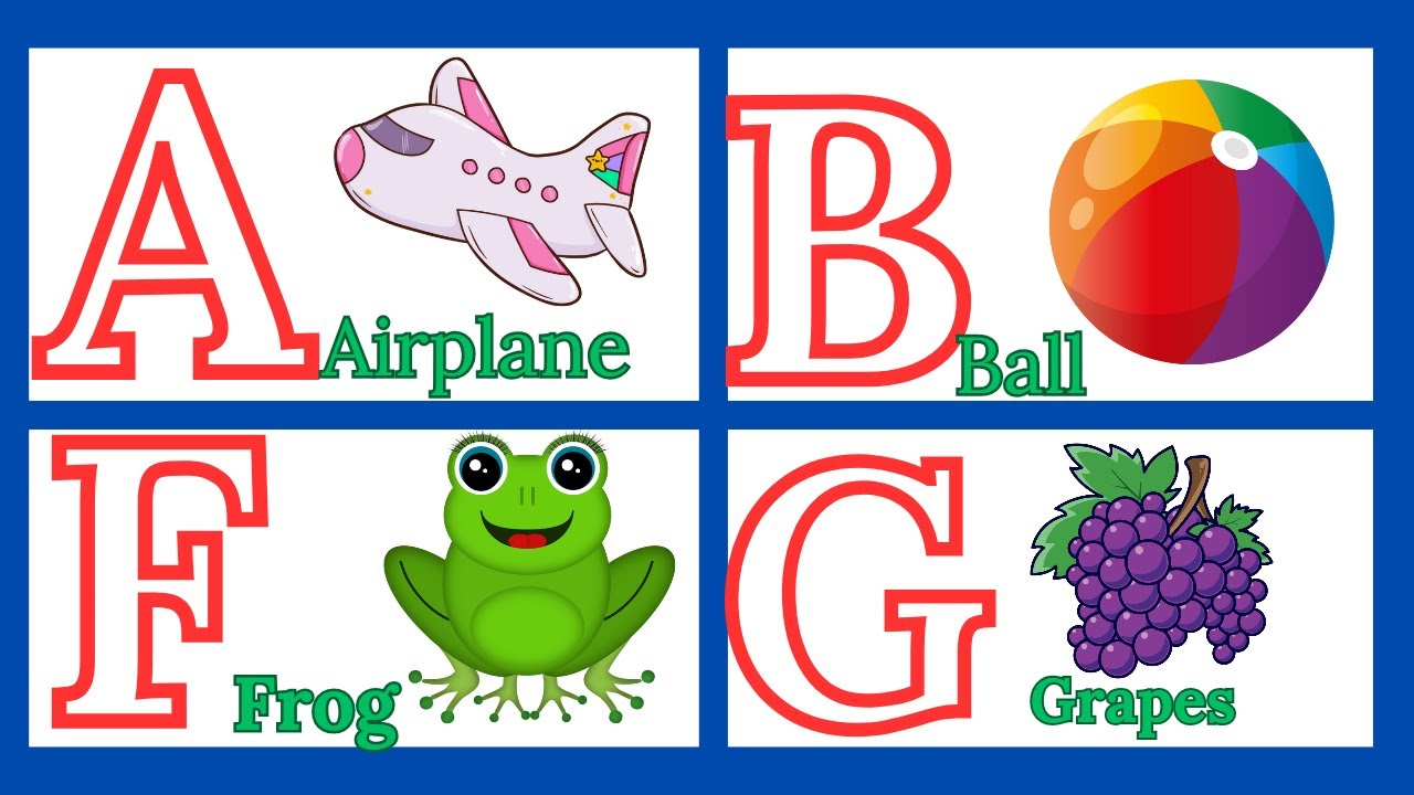Learning ABCD| Alphabet for children |A for Airplane 🛬 |with video ...