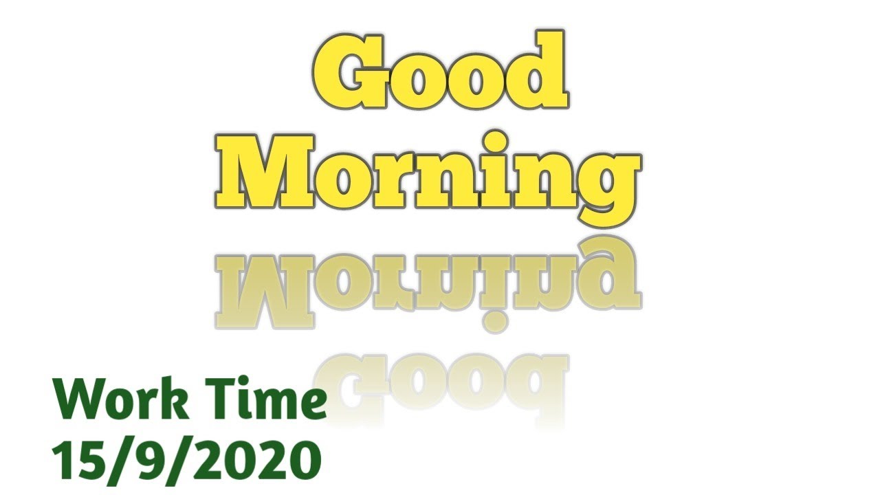 Good Morning work time at shop - YouTube