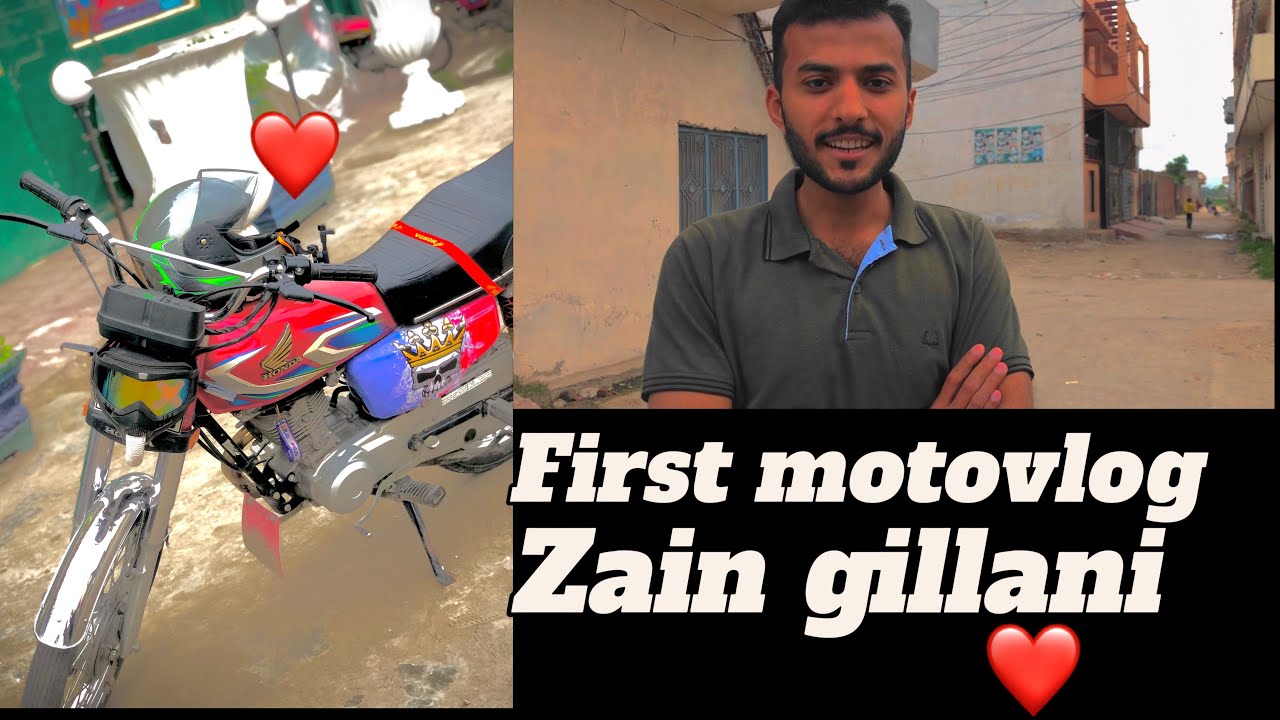 MY first motovlog ️|| in pakistan || we met zain gillani ️|| motovlog ...