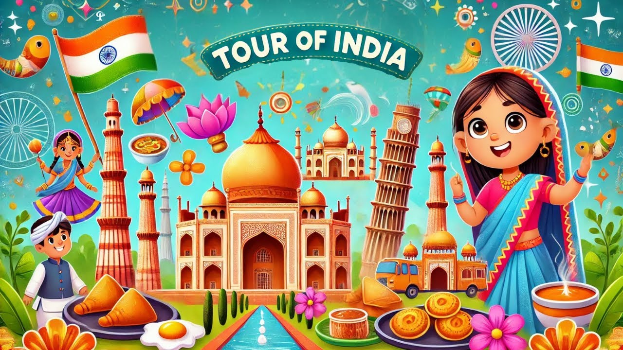 Tour of India 🇮🇳 | A Fun & Educational Tour for Kids. - YouTube