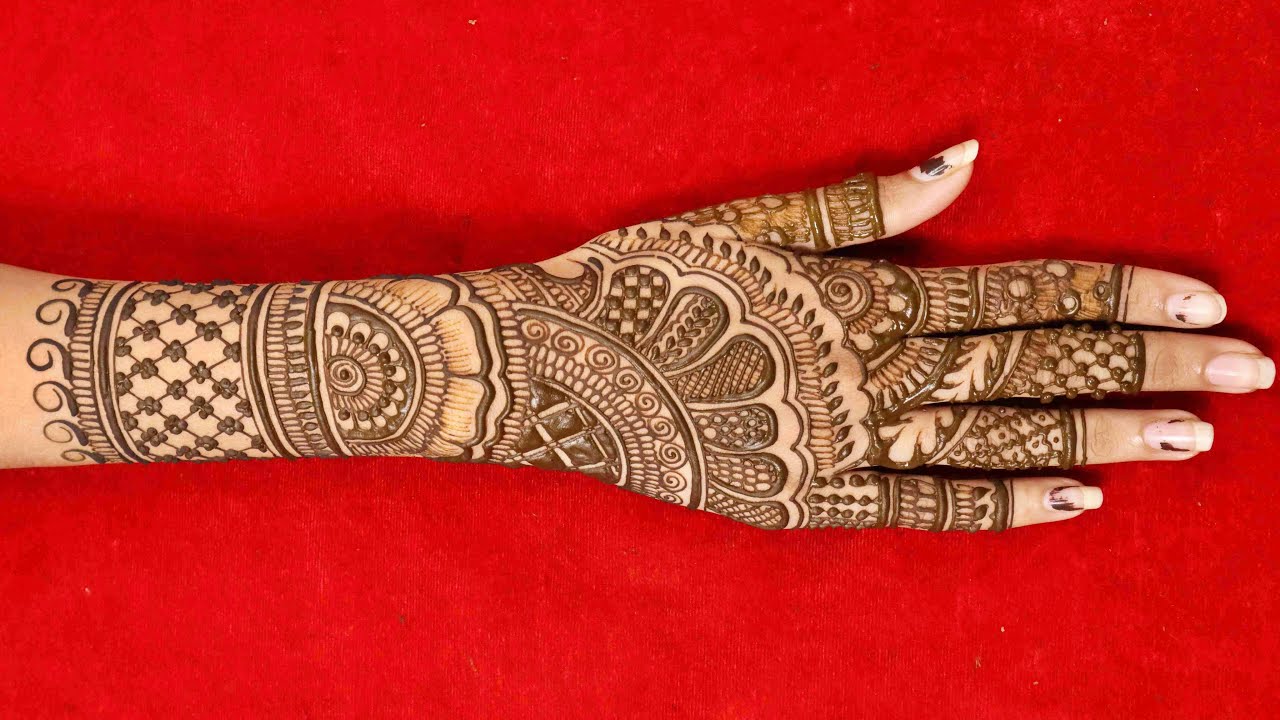 Beautiful Bridal Wedding Mehndi design | stylish mehndi design | mehndi ...