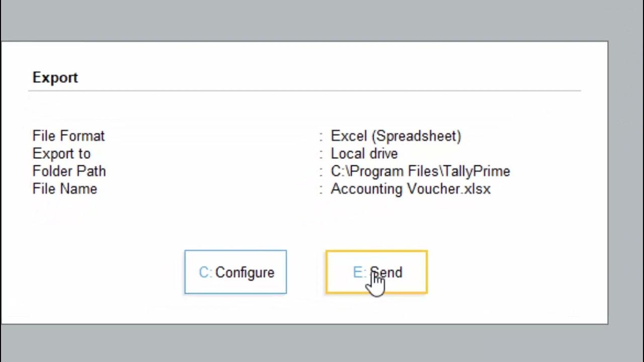 How to export your Tally File into PDF or Microsoft Excel@COMPUTEREXCELSOLUTION - YouTube