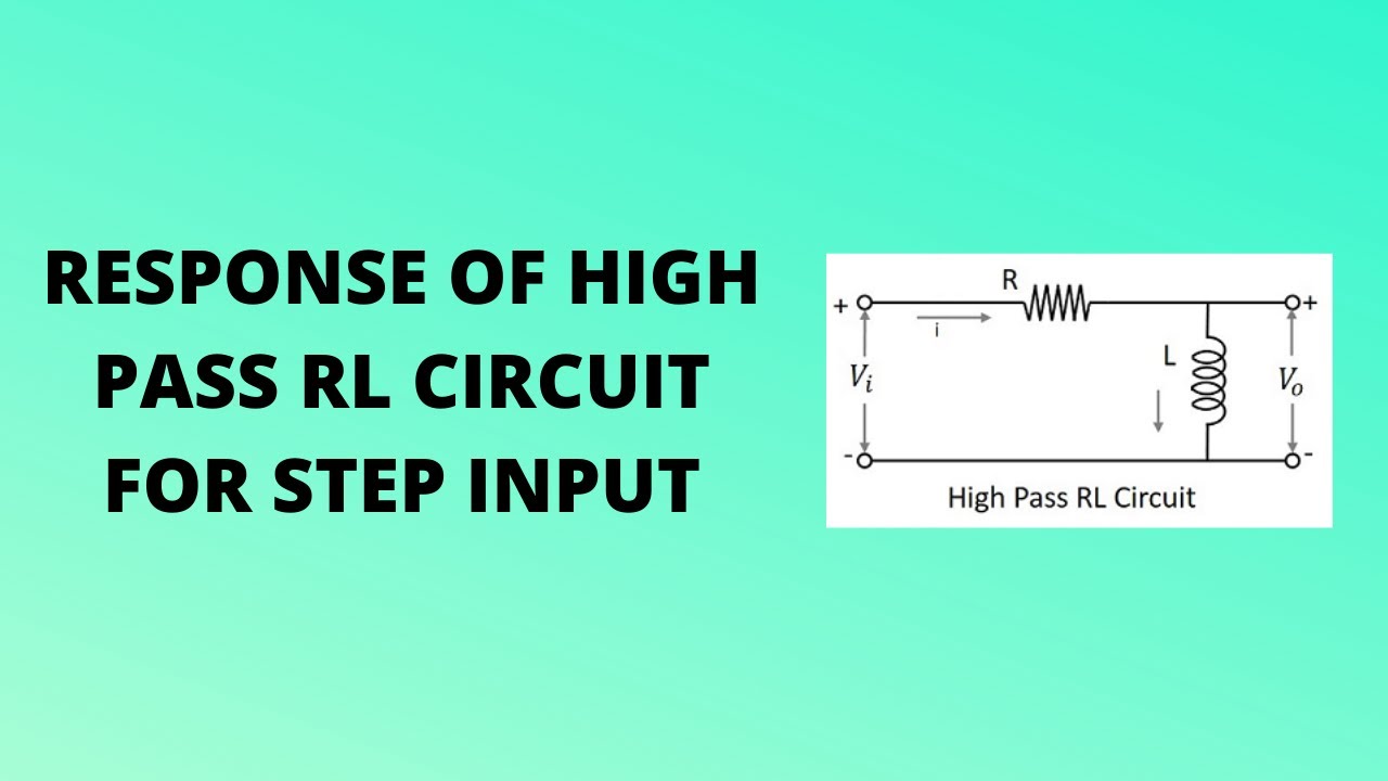 RESPONSE OF HIGH PASS RL CIRCUIT FOR STEP INPUT - YouTube