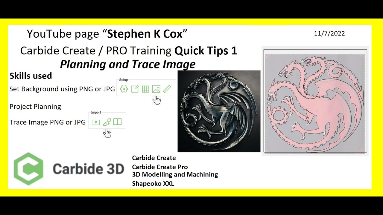 Carbide Create / Pro Training Quick Tips Planning and Trace Image - YouTube