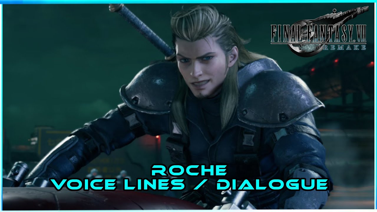 Roche Voice Lines Dialogue - Final Fantasy VII Remake FF7R - YouTube