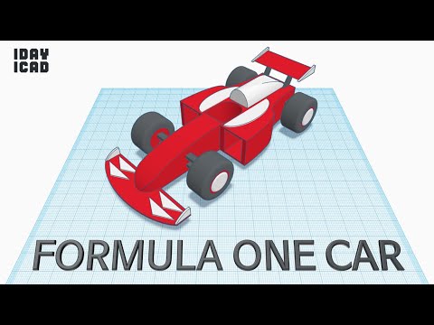 [1DAY_1CAD] FORMULA ONE CAR (Tinkercad : Know-how / Style / Education)