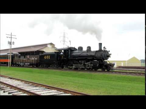 Southern 401 at Monticello Railway Museum 8 17 14 - YouTube