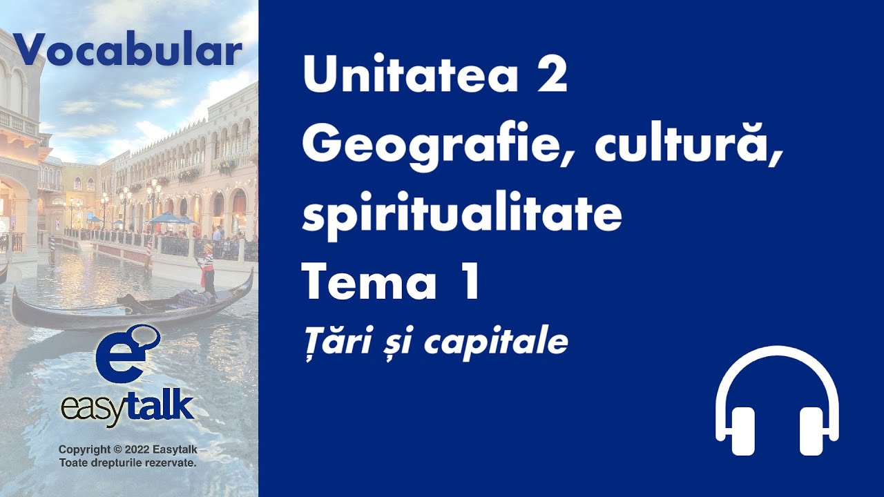 DEMO Program complet de italiană | 4. VOCABULAR - Țări și capitale | easytalk.ro - YouTube