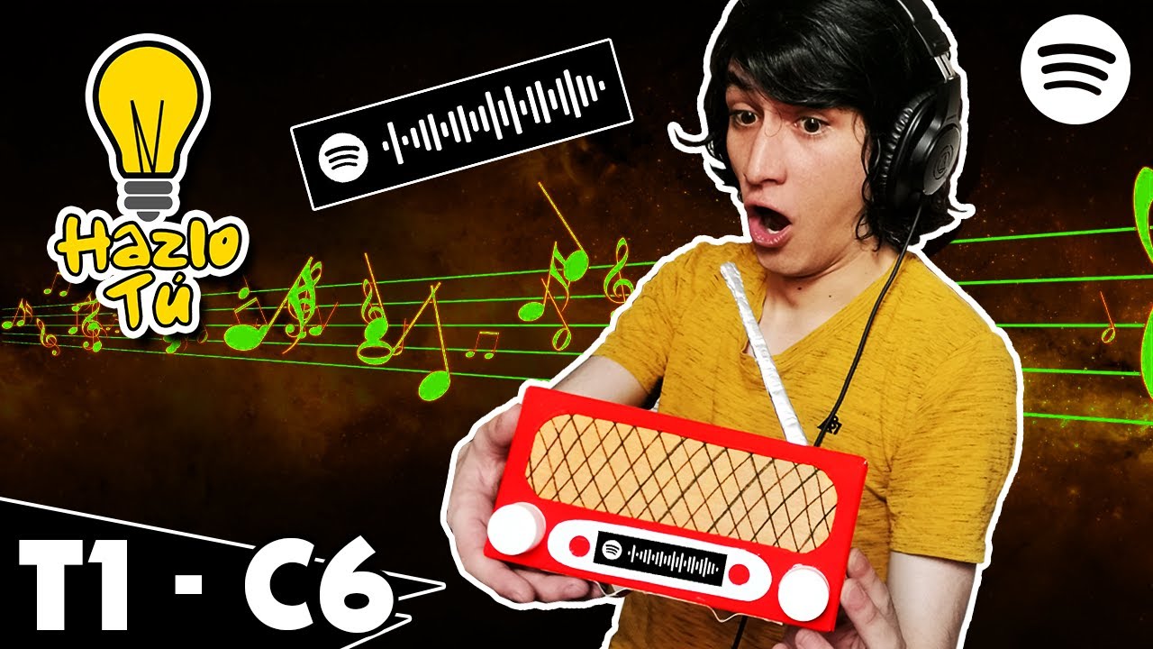 Como Hacer un Radio de Cartón con Código de Spotify Escaneable - YouTube