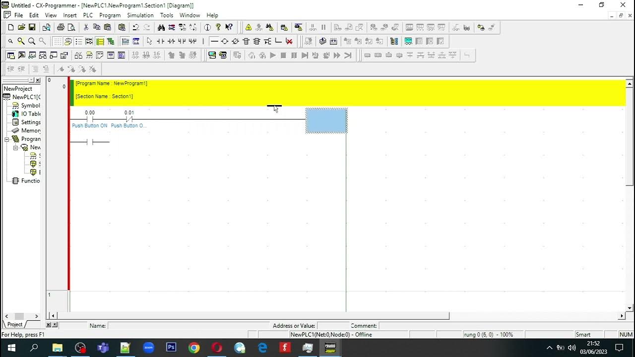 Instalasi & Dasar Penggunaan Omron Cx-Programmer - YouTube