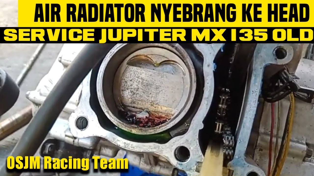AIR RADIATOR NYEBRANG KE HEAD || YAMAHA JUPITER MX 135 OLD || OBAT ...